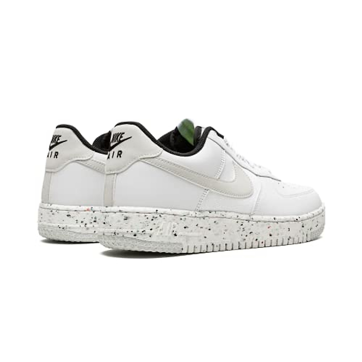 Nike Men's Air Force 1 Crater Flyknit Basketball Shoes, White/Light Bone Volt-black, 9.5