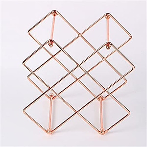 DLOETT Metal Wine Rack countertop Wine Bottle Rack for red and White Wine Champagne Rack for Home bar