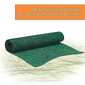 Zilla Reptile Terrarium Floor Liners Green 20L/29/37 Gallon, 11.75" x 29.5"