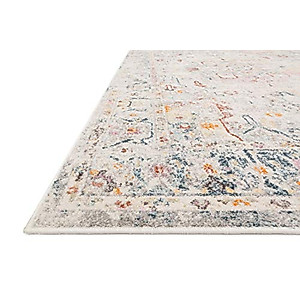 Loloi CLARA Area Rug, 5'-3" x 7'-7", Lt Grey/Multi
