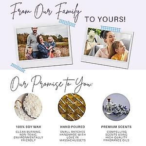 Nika's Home Brown Sugar & Fig Soy Candle 12oz Mason Jar Non-Toxic White Soy Candle-Hand Poured Handmade, Long Burning 50-60 Hours Highly Scented All Natural, Clean Burning Candle Gift Décor