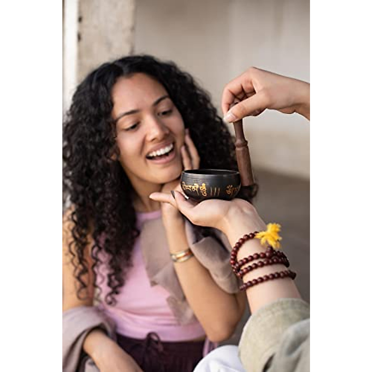 Tibetan Singing Bowl Set Bronze - Master Healing Grade - Authentic Handcrafted Sound Bowl by Himalayan Bazaar