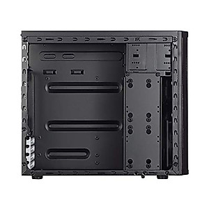 Fractal Design Core 1100 - Mini Tower Computer Case - mATX - High Airflow and Cooling - 1x 120mm Silent Fan Included - Brushed Aluminium - Black