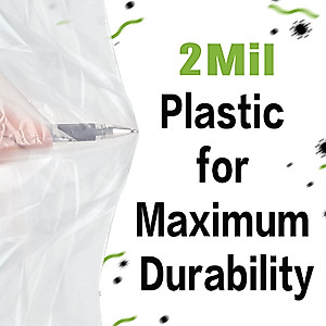 4 Pieces Dust Collector Bags Compatible with Harbor Freight Central Machinery 70 Gallon, Replacement Plastic Clear Dust Collectors for Woodworking, Compatible with Meeting Spec for 97869, 61790 Model