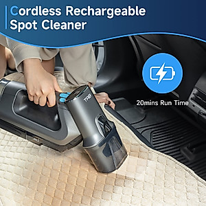 TAB Carpet Cleaner Machine, Cordless Spot Portable Carpet Cleaner,2023 Upgrade Lightweight Cordless Upholstery Stain Remover Deep Cleaner for Pets,Stairs,Car,With PowerBrush & Extend Hose, ErasePro H6