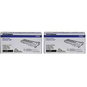 Brother Genuine Mono Laser Toner Cartridge, 2 Count