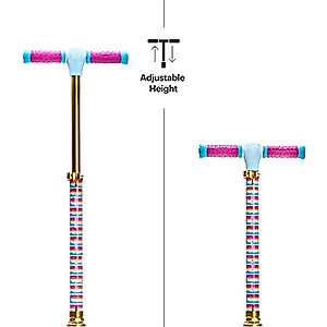 Jetson Disney Princess Kick Scooter, Foldable with Light Up Wheels, Adjustable Handlebar Height, Pink