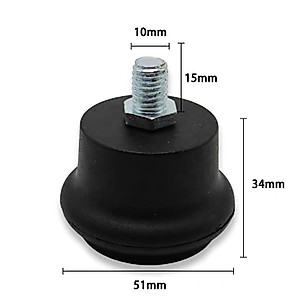 5PCS Low Profile Bell Glides 2" Replacement Office Desk Chair or Stool Swivel Caster Wheels,Easy Conversion from Wheeled Casters to Stationary Feet to Protect Wood or Hardwood Floor