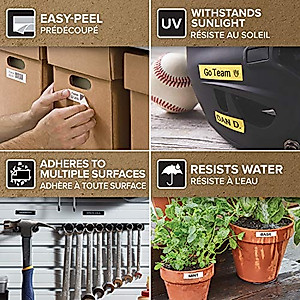 Dymo LabelManager 420P High Performance Rechargeable Portable Label Maker Kit, ABC Keyboard with 4 Rolls of D1 Labels & Carrying Case