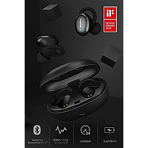 1MORE Stylish True Wireless in-Ear Headphones with Microphone, Black, E1026BT-I-BLACK (Renewed)