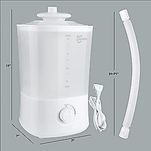 Reptile Humidifiers, 4.5L Mister for Reptiles, Reptile Fogger with Humidity Control, Terrarium Ball Python Snake Tank Accessories Chameleon Accessories, Automatic Reptile Misting System Humidity