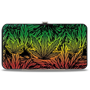 Buckle-Down Women's Hinge Wallet-Weed, Multicolor, 7" x 4"
