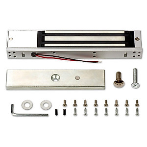 MENGQI-CONTROL Metal Weatherproof Access Control System 600LBS Force Electric Magnetic Lock +110VPower Supply+Exit Button+Cards+Key Fobs