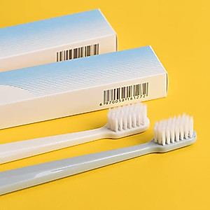 HiTuYi Manual Disposable Toothbrush Hotel Toothbrush Soft Bristle Travel with Toothpaste Individually Wrapped Paper Box 30pcs per Case