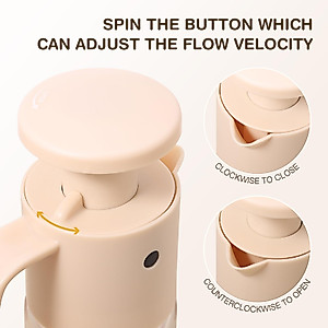 Vucchini Salad Dressing Mixer Bottle Salad Dressing Shaker Cruet Homemade Salad Dressing Container Glass Juice Storage,Pink, 10 oz