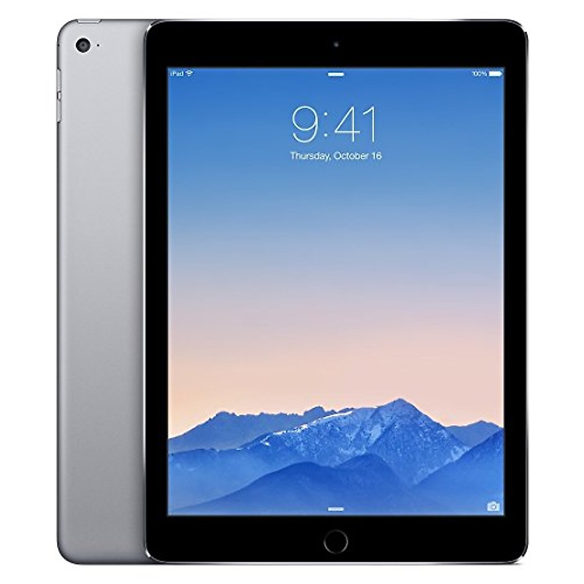 2014 Apple iPad Air 2 thinest with touch ID fingerprint reader retina display(64GB,Wifi,Space Gray) (Renewed)