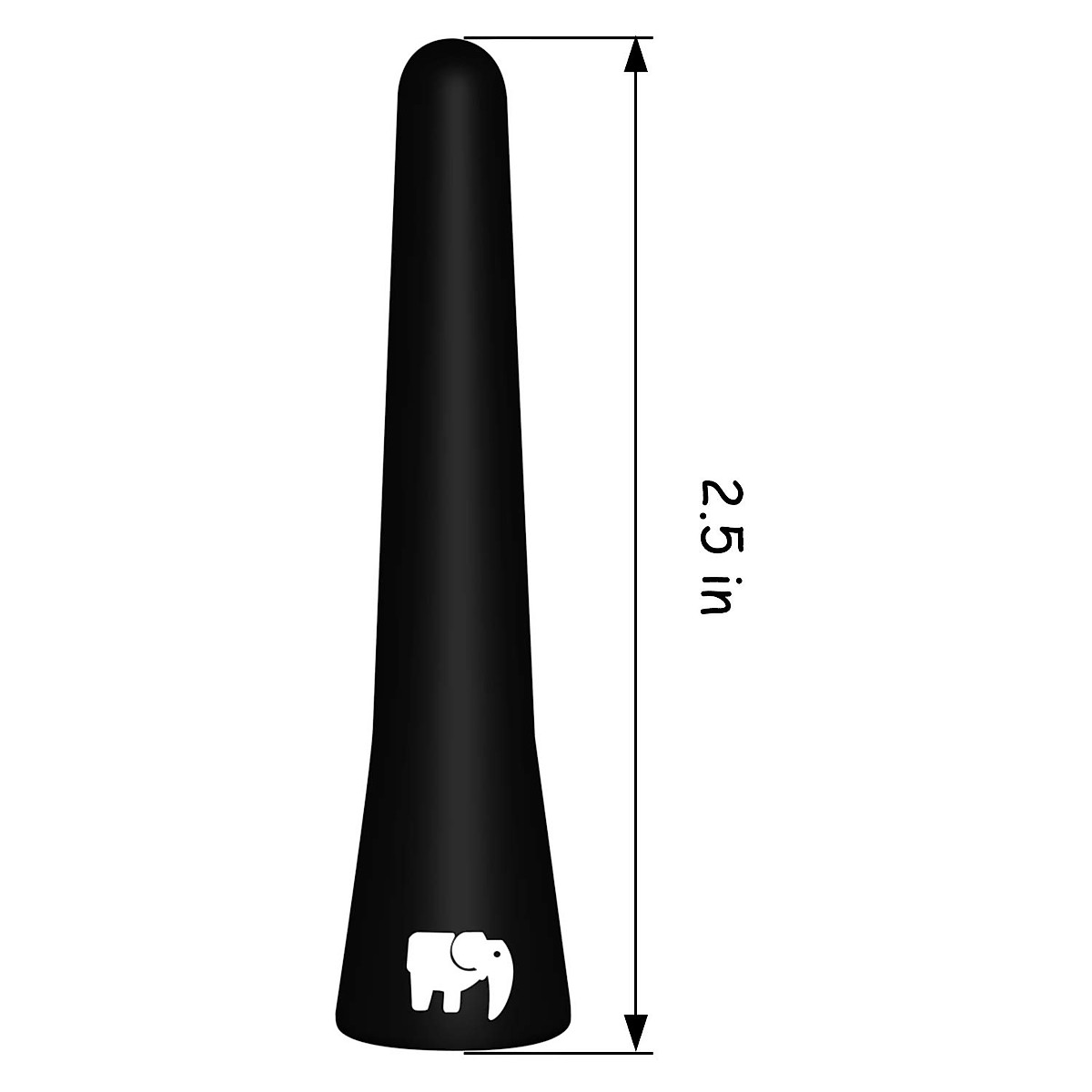 ONE250 2.5" inch Short Rubber Antenna, Compatible with Honda - CR-V (2001-2016), Element (2003-2024), Fit (2001-2023), Jazz (2001-2021), Insight - Designed for Optimized FM/AM Reception (Black)