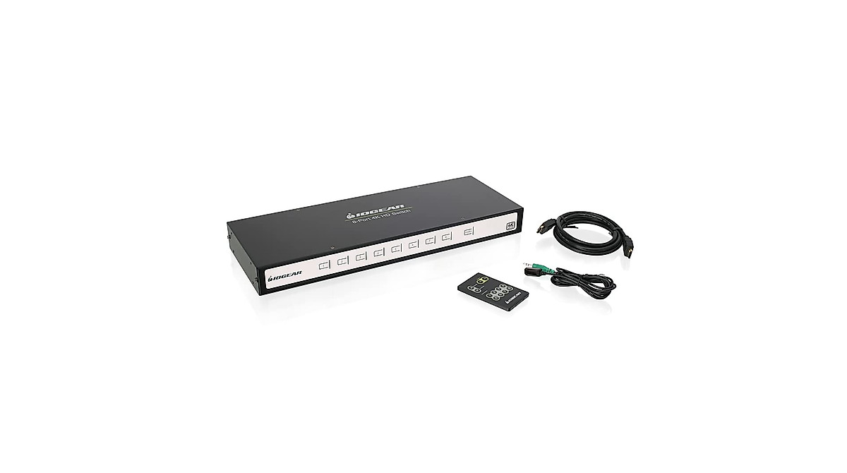 IOGEAR HDMI 8 Port Switch 4K @ 60Hz - Easy 8 x 1 HDMI Switch