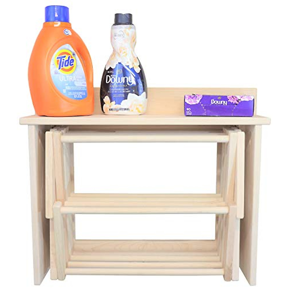 Pennsylvania Woodworks Large Wall Clothes Drying Rack ~ Heavy Duty Solid Maple Hardwood, Folding, Collapses to 25" x 20" x 8", Hand Built in USA, Unfinished