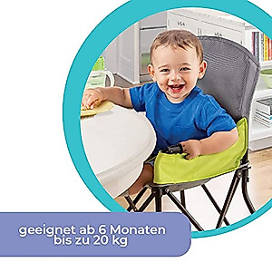 Summer Pop ‘n Sit Portable Highchair, Green - Portable Highchair For Indoor/Outdoor Dining – Space Saver High Chair with Fast, Easy, Compact Fold, For 6 Months – 45 Pounds