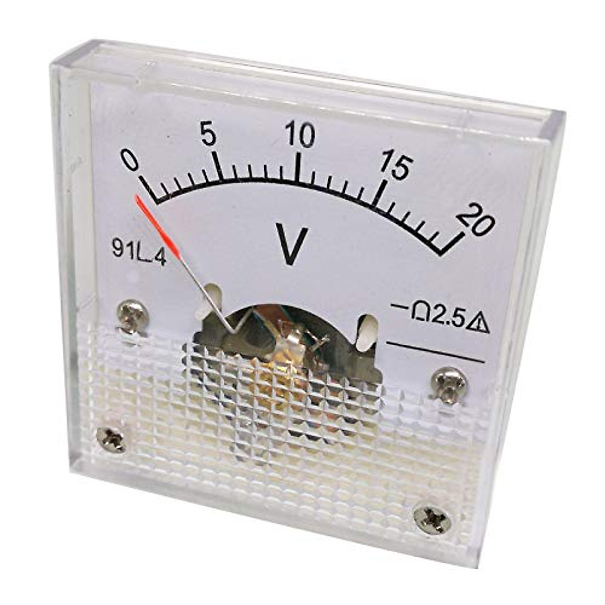 AC 0-20V Square Analog Volt Pointer Needle Panel Meter Voltmeter 91L4
