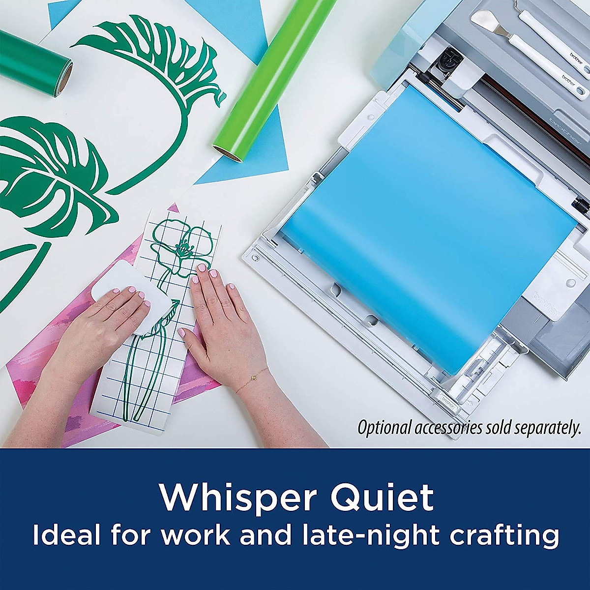 Brother ScanNCut SDX125E Electronic DIY Cutting Machine with Scanner, Make Custom Stickers, Vinyl Wall Art, Greeting Cards and More with 682 Included Patterns