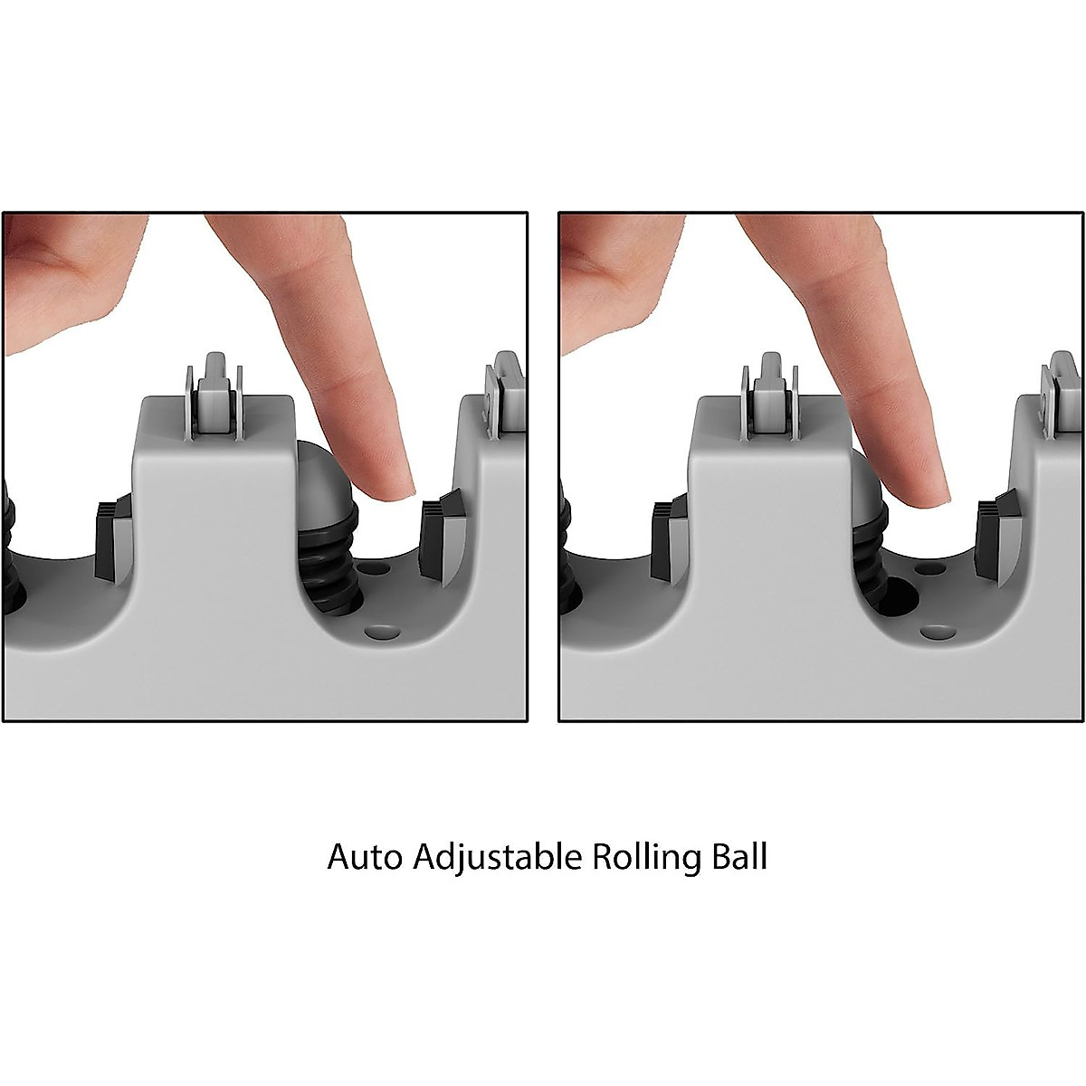 Stalwart Garden Tool Organizer Wall Mount Broom and Mop Holder, 5 Adjustable Slots and 6 Hooks Utility Rack for Garage or Home Organization