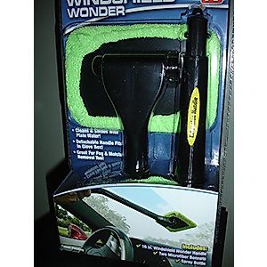 Telebrands Windshield Wonder Microfiber Long Handled Cleaning Tool