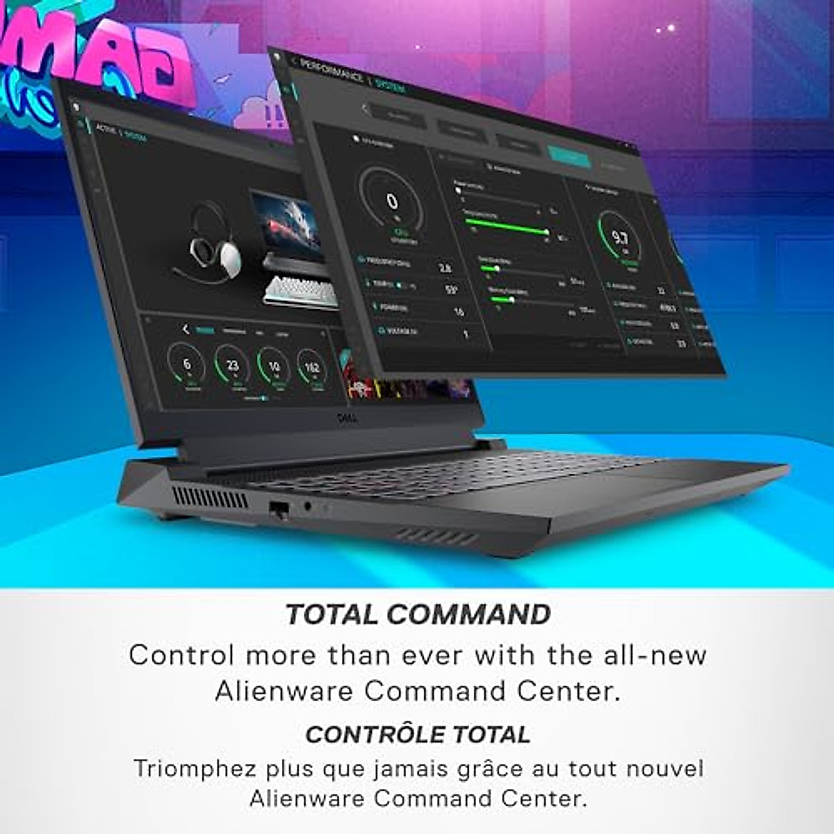 Dell G15 5535 Gaming Laptop - 15.6-inch FHD (1920x1080) 165Hz 3ms Display, AMD Ryzen 7-7840HS Processor, 16 GB DDR5 RAM, 512 GB SSD, NVIDIA GeForce RTX 4060, Windows 11 Home - Dark Shadow Gray