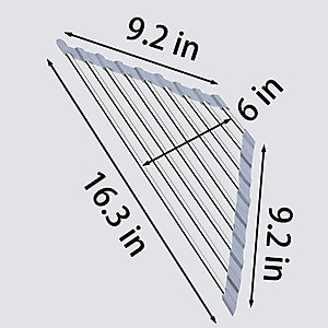 ALIMART Over the Sink Dish Drying Rack Roll Up and Triangle for Kitchen Corner Drainer Mat Foldable Stainless Steel (Triangle), Silver