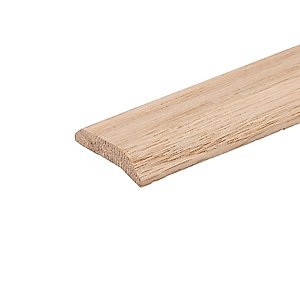 3 FT - 1 1/2" Wide Red Oak Transition Strip Binder w/Installation Holes