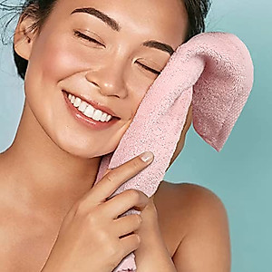 Cleanbear 18-Piece Wash-Cloths-Ultra Soft-Cotton-Washcloths, Bathroom Towels with Assorted Colors, 13 by 13 Inches