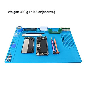 Heat Resistant Repair Pad, Improve Efficiency Prevent Slipping Thermoset Silicone Repair Mat Easy Maintenance with Screw Position for Phone Computer