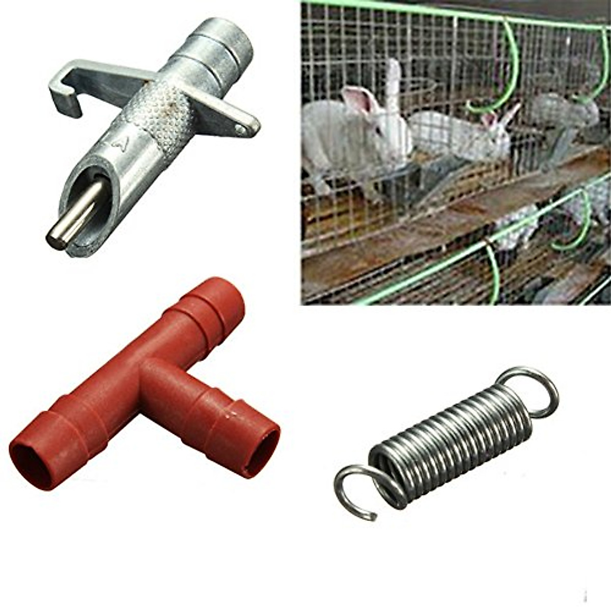 AKOAK 10 Set Automatic Water Nipple Drinkers Rabbit Bunny Guinea Pig Ferret Mice Drinkers Water System