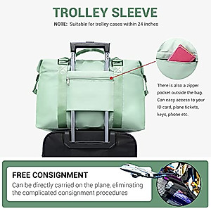 LOVEVOOK Weekender Bag for Women Cute Travel Tote Bag Gym Duffel Bag with Toiletry Bag Carry On Bag Overnight Bag with Wet Pocket Hospital Bag for Labor and Delivery Medium