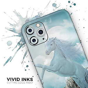 Design Skinz Majestic White Stallion Unicorn - DesignSkinz Protective Vinyl Decal Wrap Skin Cover Compatible with The Apple iPhone 6 Plus/6s Plus (Full-Body, Screen Trim & Back Glass Skin)