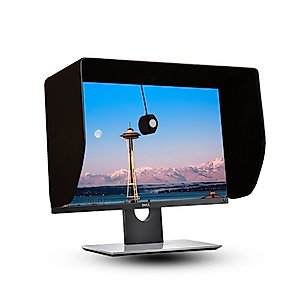 iLooker-25P 25&24 inch Thick Frame LCD LED Video Monitor Hood Sunshade Sunhood for Dell HP Viewsonic Philips Samsung LG EIZO NEC ASUS ACER BENQ AOC Lenovo iMac Fits Monitor Frame Width 565-580mm