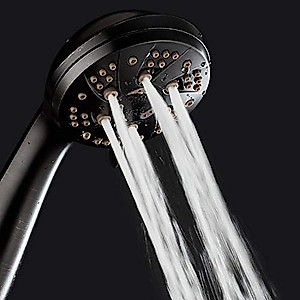 AquaDance Oil Rubbed Bronze High Pressure 6-Setting Hand Held Shower Head with Extra-Long 6 Foot Hose & Bracket – Anti-Clog Nozzles-USA Standard Certified-Top U.S. Brand