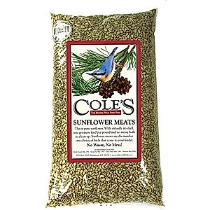 Cole's SM10 Sunflower Meats Bird Seed, 10-Pound