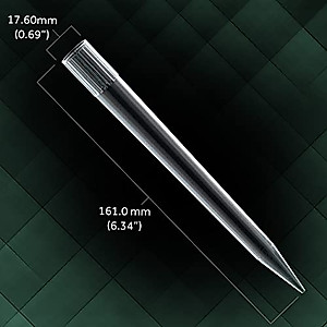 10mL Pipette Tips 100 pcs, 10ml Universal Plastic Pipette Tips, Clear, Non-pyrogenic, DNAse/RNAse Free, Autoclavable,Lab Pipette Tips Small Mouth