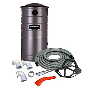 VacuMaid UV150CKP3 Extended Life Wall Mounted Commercial Vacuum with 50 ft. Car Care Kit (Unit and Kit Plus 3 Inlets)