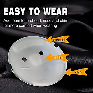 Unisex Halloween Dream Mask Anime White Smile Dream Masks Full Face Mask Helmet Cosplay Props Party Accessories, 9 inch