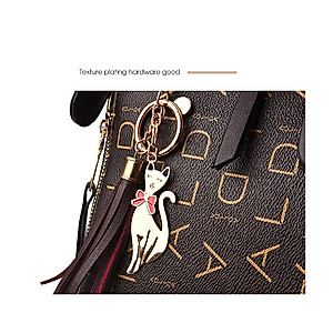 HHAMZONE Purses and Handbags for Women PU Leather Top Handle Satchel Fashion Ladies Shoulder Bag Tote Purse Messenger Bags (Black)