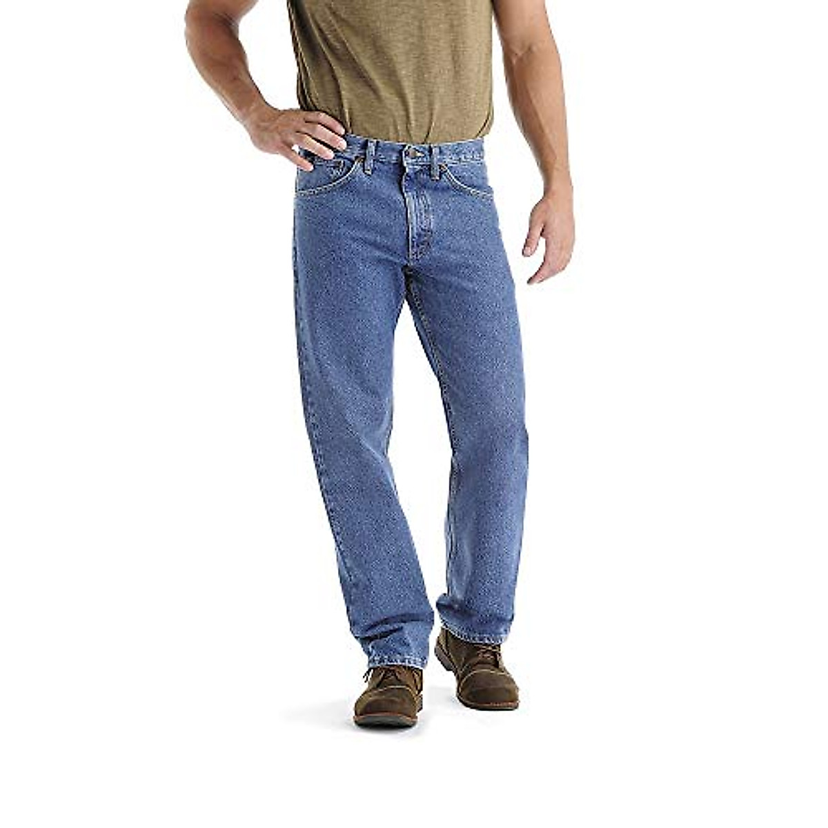 Lee Men's Big & Tall Regular Fit Straight Leg Jean, Pepperstone, 44W x 28L