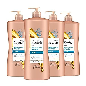 Suave Professionals Shine Shampoo Moroccan Infusion 28 Oz(Pack of 4)