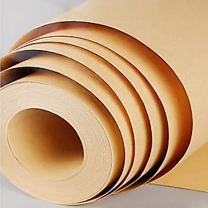 Brown Kraft Paper Roll 17" x100 feet (1200 inches) - Perfect Paper for Packing - Kraft Wrapping Paper for Moving - Floor Masking Paper - 100% Recycled Pa per- (Pack of 1) (17” x 1200", Brown)