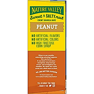 Nature Valley Granola Bars, Sweet and Salty Nut, Peanut, 1.2 oz, 15 ct