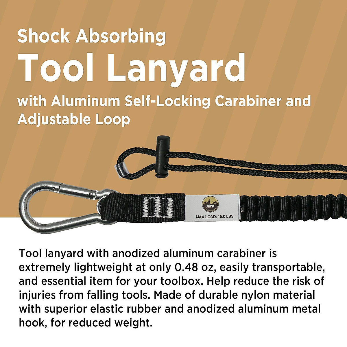 AFP Universal Full-Body Fall Protection Safety Harness with Dorsal D-Ring and Mating Buckle Legs | High-Visibility Green | Shock Absorbing Lanyard & Tool Lanyard (OSHA/ANSI)