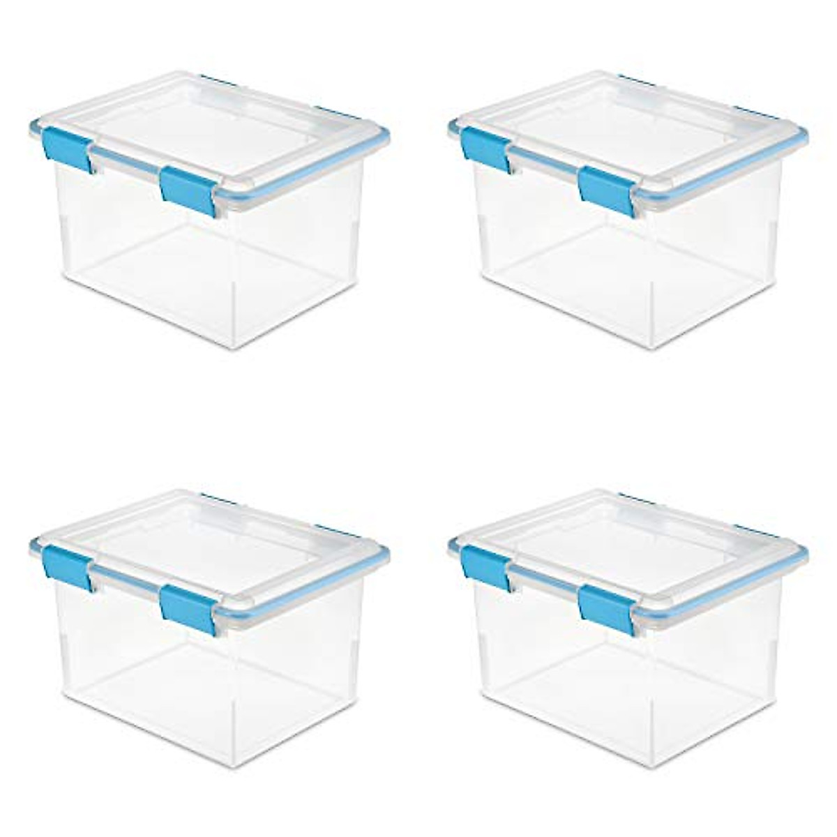 Sterilite 19334304 18.5 " X 14.88" X 11.13" 32 Quart Clear Gasket Box