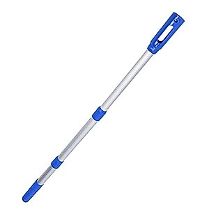 EBTOOLS Professional Anodized Aluminum Telescopic Swimming Pool Pole,Adjustable 3 Piece Expandable Step-Up,for Skimmer Nets, Vacuum Heads and Brushes, Strong Grip & Lock